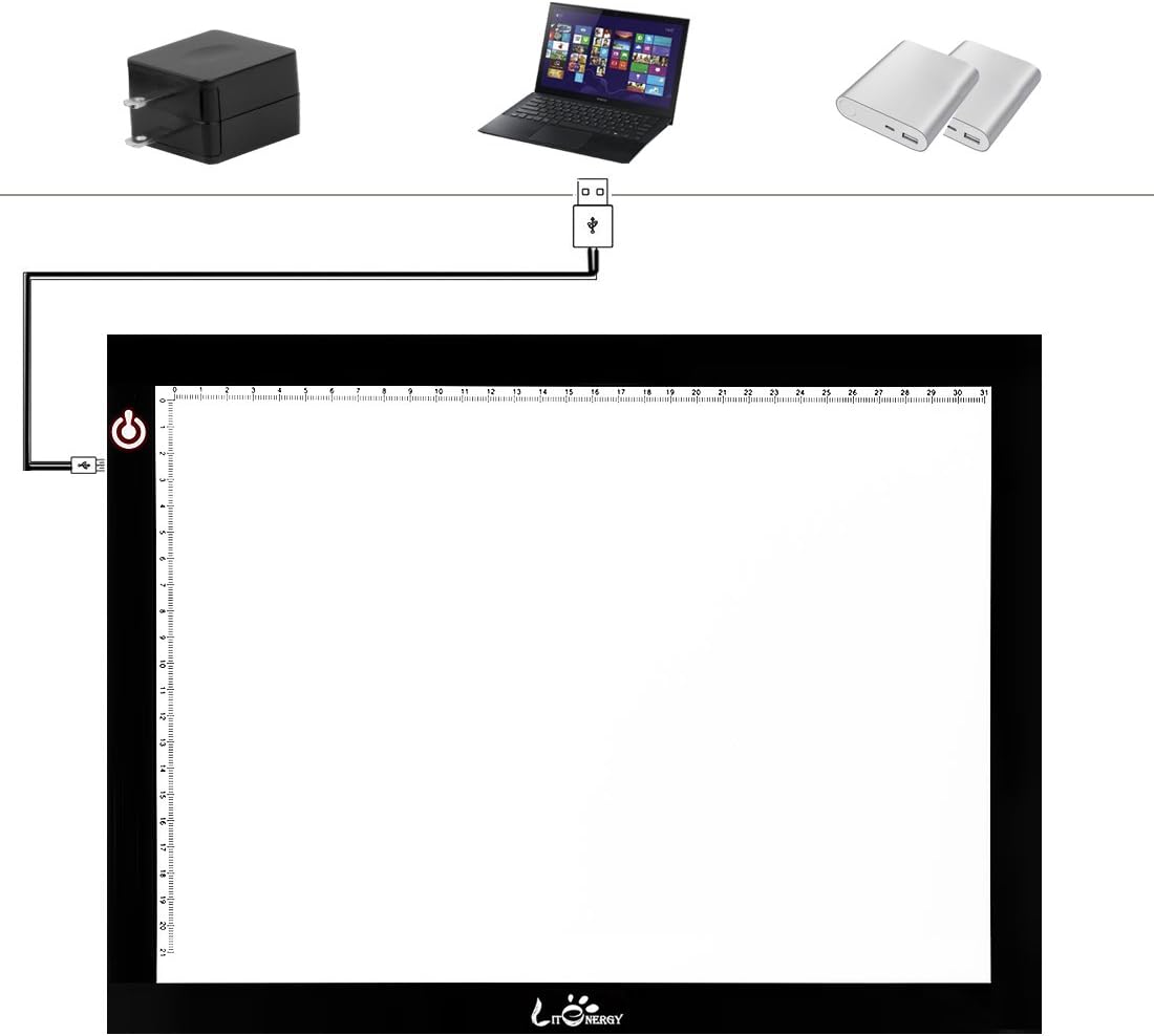 A4 Tracing Light Box – LitEnergy 9×12 Inch Light Pad Ultra-Thin Only ...