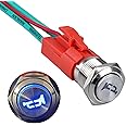 Amazon.com: DMWD Horn Push Button Switch 16mm Heavy Duty 20Amp 12V-24V ...