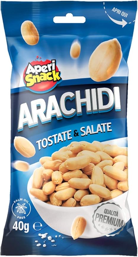 Aperisnack® - AP04.001.12 Arachidi Tostate e Salate 33pz bustine ...