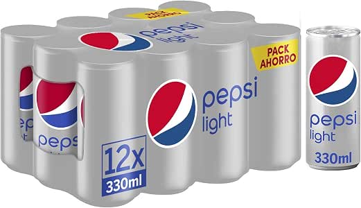 Pepsi - Light 12 x 330 ml Lata: Amazon.es: Alimentación y bebidas