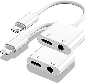 Amazon.com: Apple MFi Certified 2 Pack Lightning to 3.5mm Headphones Jack Aprolink Adapter for ...