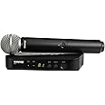 Amazon.com: Shure BLX24/SM58 Wireless Microphone System - 14-Hour Battery Life, 300 ft Range ...