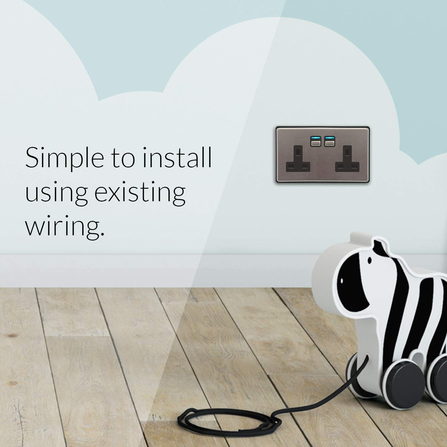 Lightwave L42 Smart Socket, 3000W, Stainless Steel – Works with Alexa ...