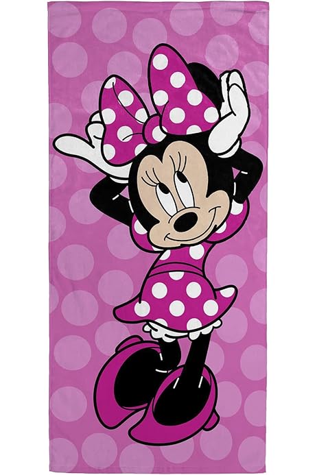Red Minnie Mouse Towel