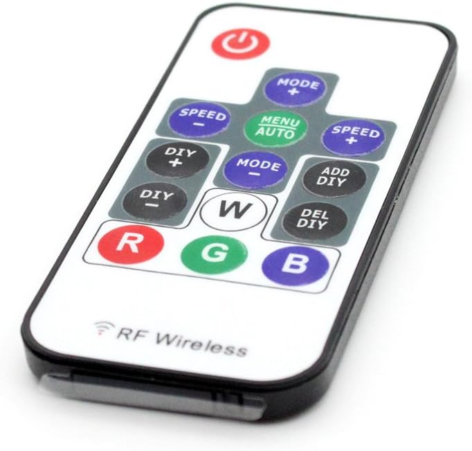 RGBZONE DC 5-24V Mini 14 Key RF Remote Controller for WS2811 WS2812B Dream Color LED Strip Light ...