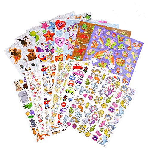 BREEZYPALS Kids Stickers, 700+ Count Waterproof Laser Stickers Set for ...
