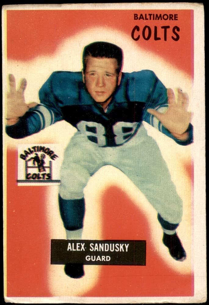 Amazon.com: 1955 Bowman # 100 Alex Sandusky Baltimore Colts (Football ...