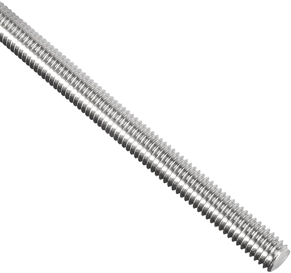 uxcell® M6 x 250mm Fully Threaded Rod, 304 Stainless Steel, Right Hand ...
