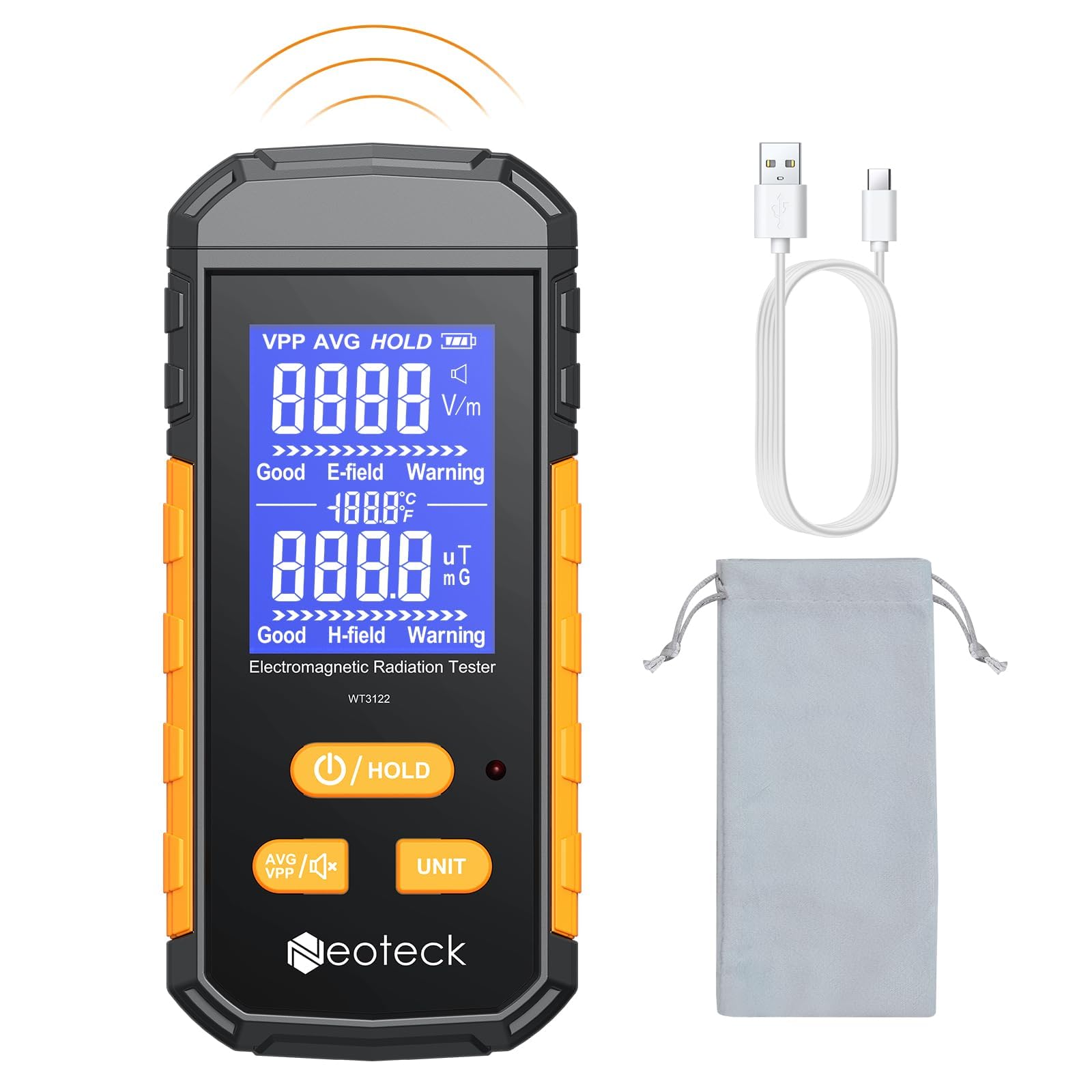 Mua Neoteck 3-in-1 EMF Meter Rechargeable Electromagnetic Radiation ...