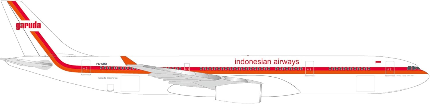 Herpa 533362 70th Anniversary of Garuda Indonesia’s Airbus A330-300 ...