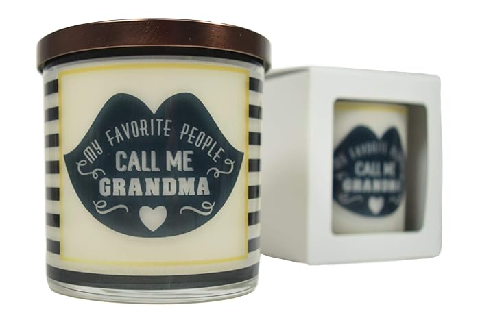 Amazon.com: My Favorite People Call Me Grandma Candle - Natural Soy 12 ...