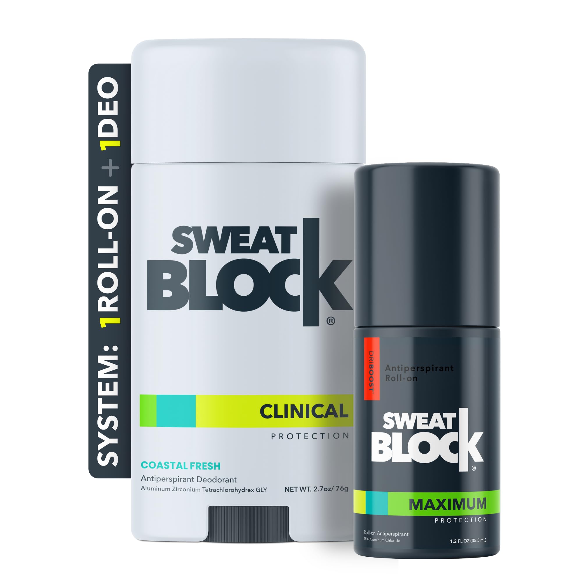 Mua SweatBlock Antiperspirant Deodorant System - MAXIMUM CLINICAL ...