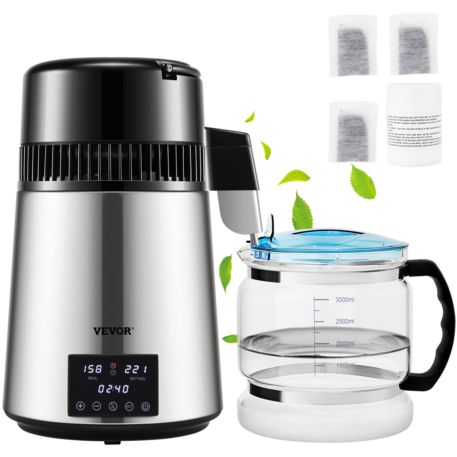 Mua VEVOR 1.1Gal Water Distiller, 0.4Gal/H, Distilled Water Maker ...