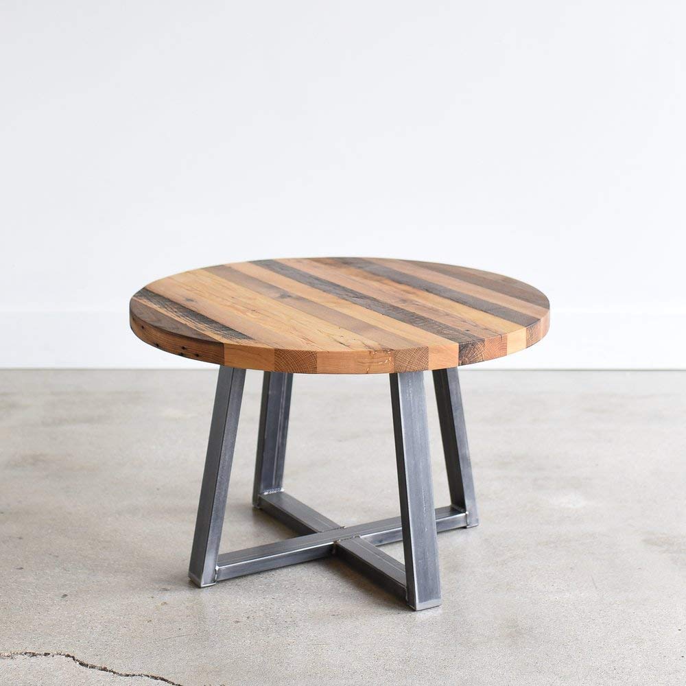 Amazon.com: Round Reclaimed Butcher Block Coffee Table: Handmade