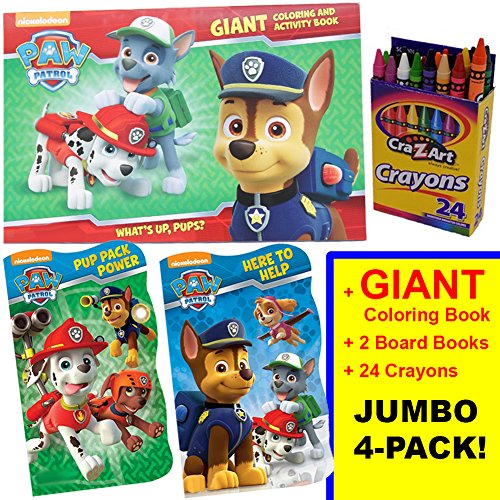 Buy Paw Patrol GIANT Coloring & Activity Book Set - 4 PACK - GUARANTEED ...