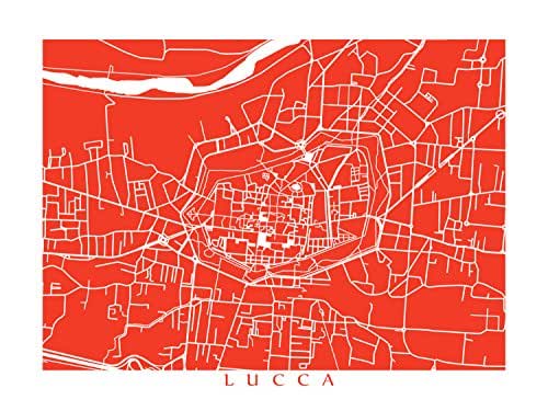 Amazon.com: Lucca Map Print: Handmade