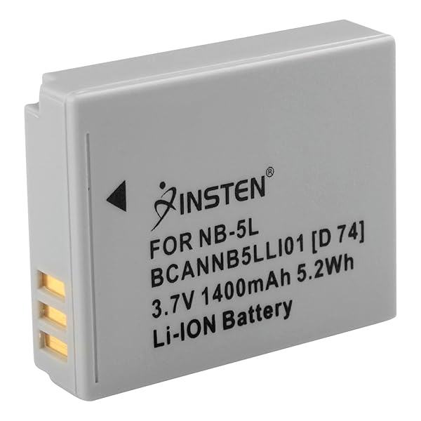 Insten Replacement Compatible with Canon NB-5L Li-Ion Battery for Canon ...