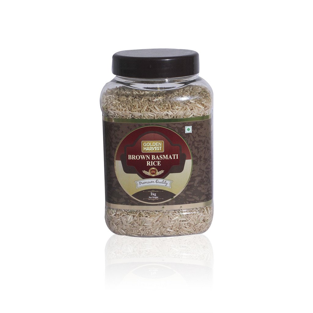 Golden Harvest Rice - Brown Basmati, 1kg Jar: Amazon.in: Grocery ...