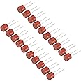 uxcell® 20Pcs DIP Mounted Miniature Cylinder Slow Blow Micro Fuse T1A 1A 250V Red - Amazon.com