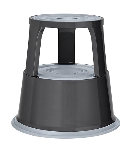 Pavo Premium Rolling Kick Step Stool -Grey: Amazon.co.uk: Kitchen & Home