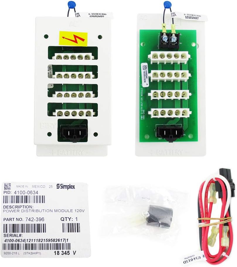 Amazon.com: Simplex 4100-0634 Power Distribution Terminal Block Fire ...