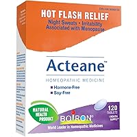 Boiron Acteane, 120 Tablets, Homeopathic Medicine for hot flashes ...