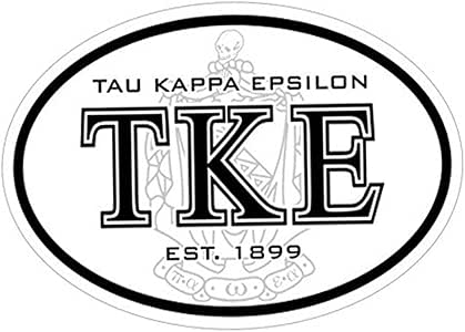 Amazon.com: Greekgear Tau Kappa Epsilon TKE Oval Crest Bumper Sticker ...