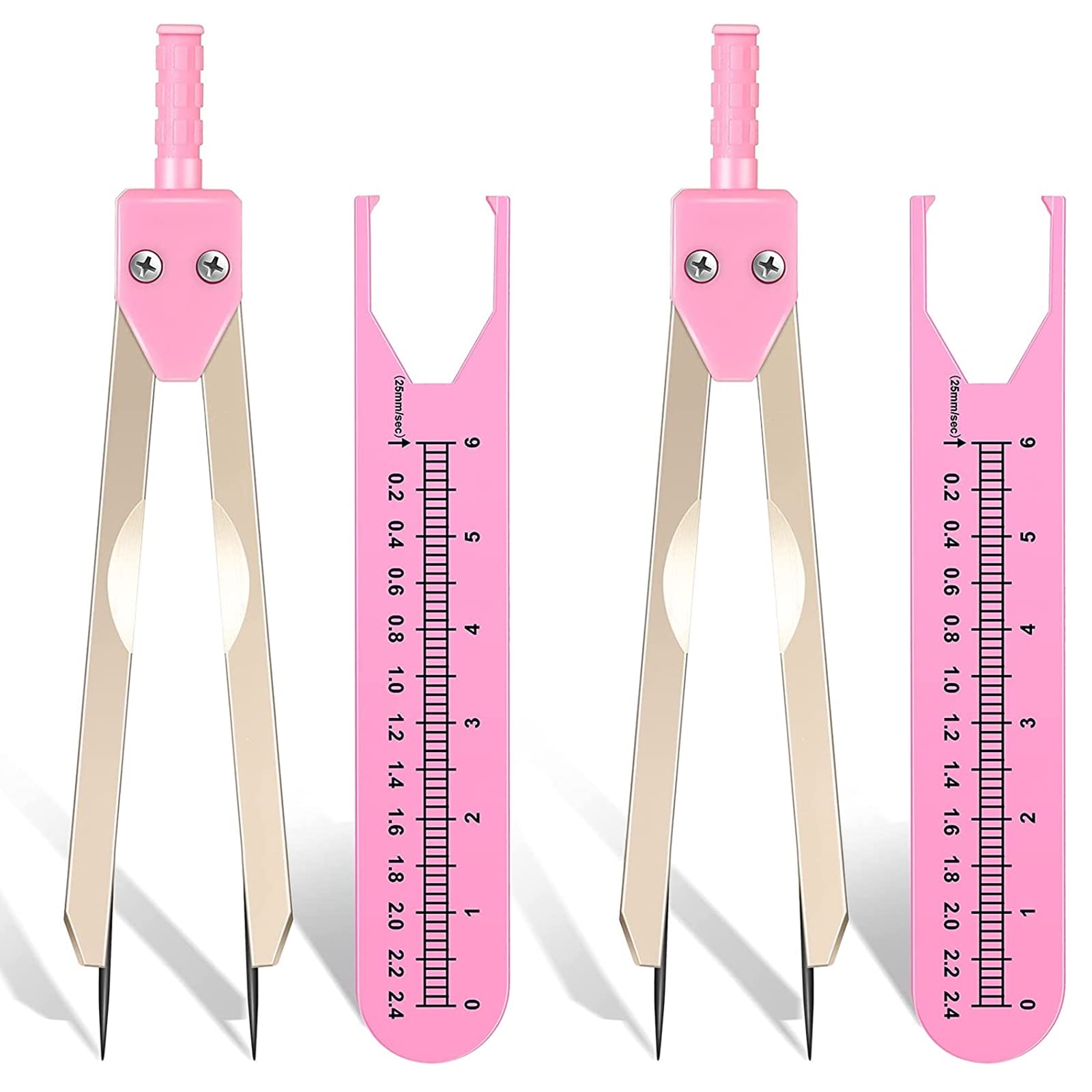 Mua 2 Pieces ECG EKG Calipers with Sleeves ECG Caliper Measuring Tools ...