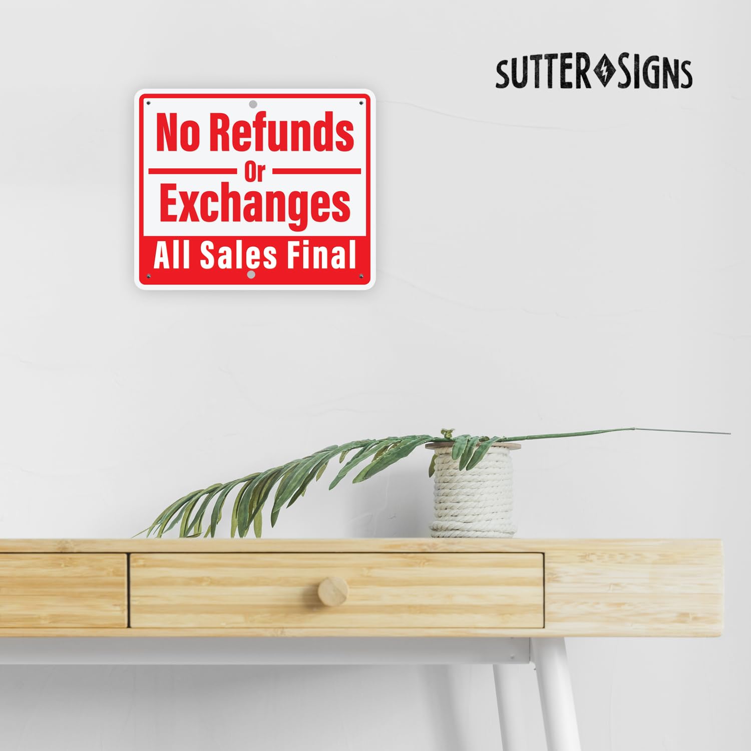 Mua No Refunds or Exchanges, All Sales Final Sign | Aluminum No Returns ...
