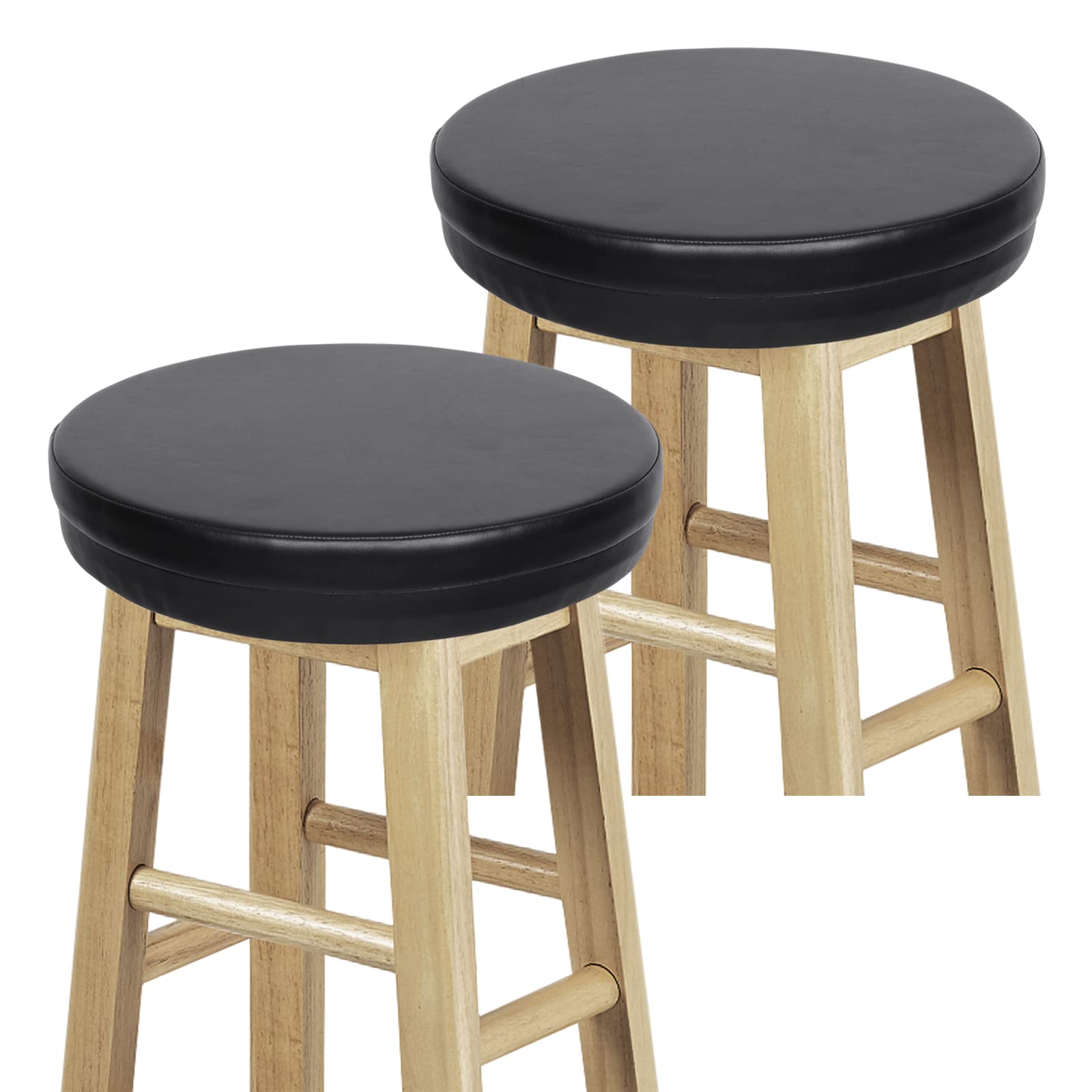 Shinnwa Bar Stool Cushion Set of 2 Round Foam Padded Seat Cushions ...