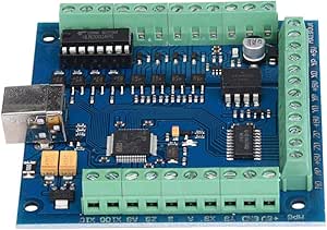 Amazon.com: MACH3 Motion Card 4 Axis USB CNC Motion Controller Card Breakout Board for Engraving ...