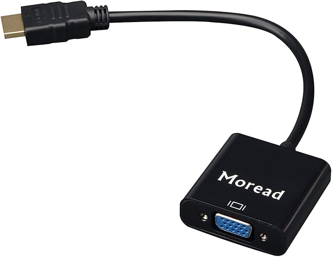 Amazon.com: Moread HDMI to VGA with Audio, Gold-Plated HDMI to VGA ...
