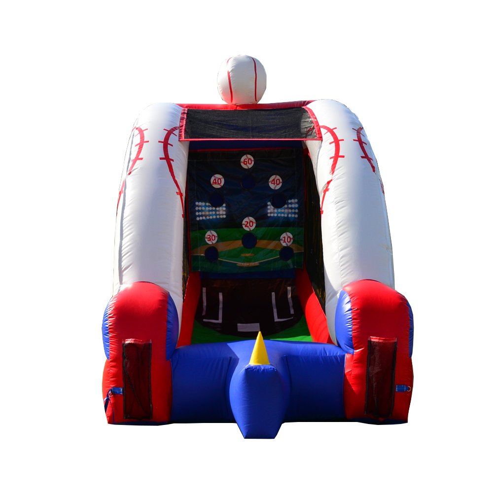 JumpOrange Inflatable Baseball Target Game (with Blower and Foam Bat ...