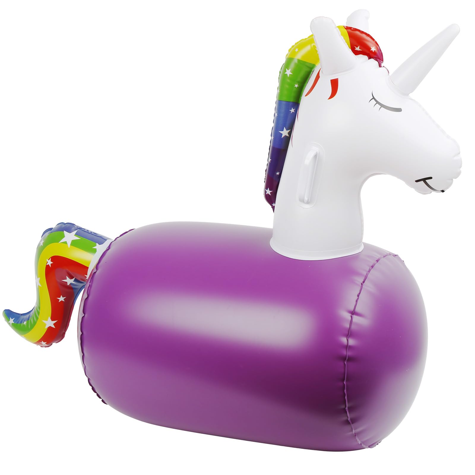 Inflatable Bouncy Unicorn Hopping Toy with Hand Pump, Ride on Animal ...