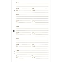 Amazon.com : LANG Address Book Refill Pages (0113100) : Telephone And ...