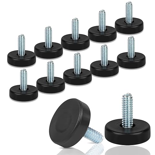 1/4" Thread Furniture Feet Levelers, 12 PCS Adjustable Furniture Feet ...