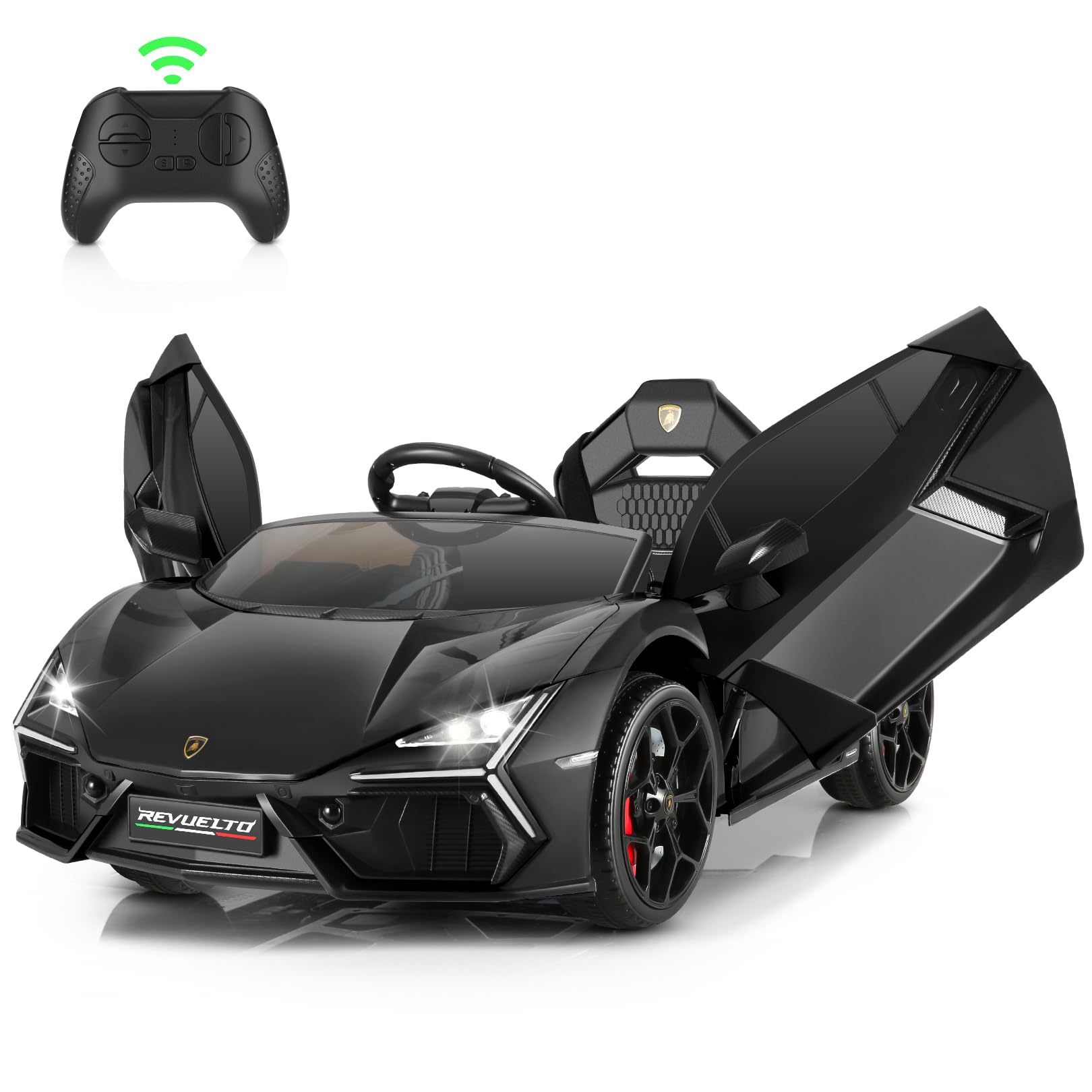 50% discount on Hikole Lamborghini Remote Control car, 12V Battery Powered Ride on Toys, Brake C ...