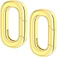 Amazon.com: HINZIC 2Pcs 18K Gold Filled Oval Necklace Clasps Bracelet ...
