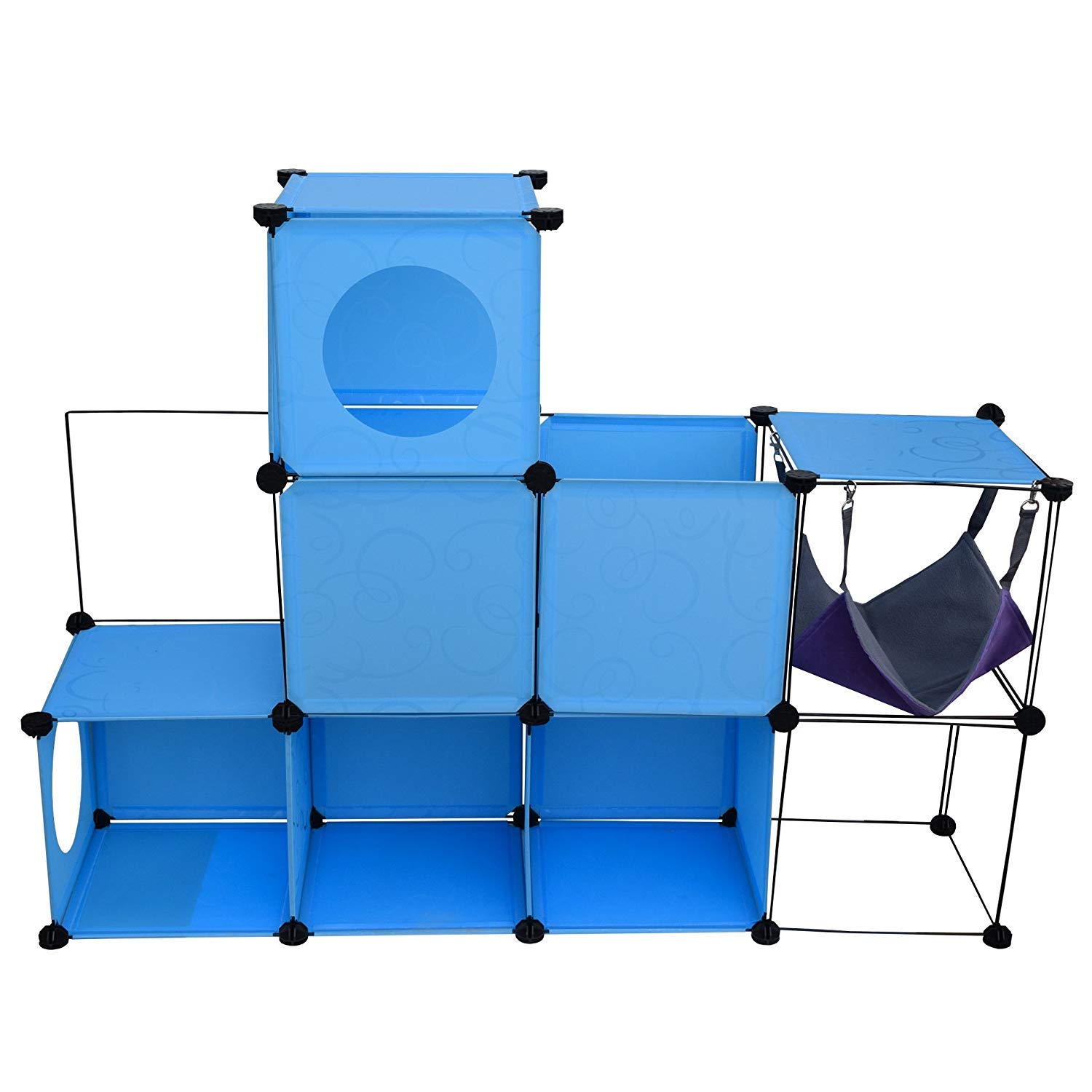 LuckyPet Kitten Cube Cat Pop Up Black Light Blue Black Plastic Metal ...