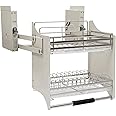 Amazon.com: ILWorkTLs 2 Tier Pull-Out Heavy Duty Shelf Organizer,Drop ...