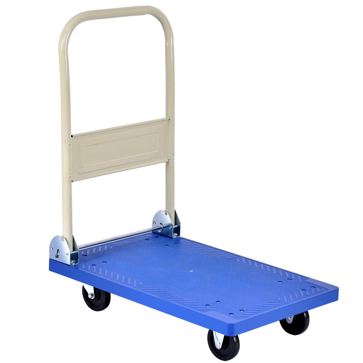 Amazon.com: Goplus Folding Platform Cart 220LBS Rolling Flatbed Cart ...