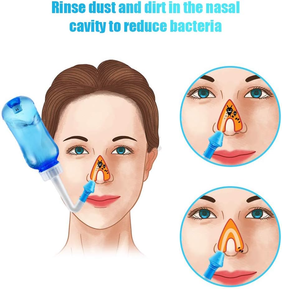 Neti Pot – 300ml Nasal Wash Nasal Irrigation System for Adult & Kid ...