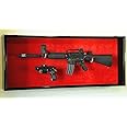 Amazon.com: Guns: Rifle Handgun Display Case Wall Rack Cabinet w/UV ...