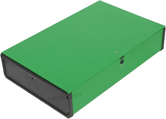 [Pack of 3] Green Foolscap Lock Spring Box Files 70mm Document A4 Paper ...