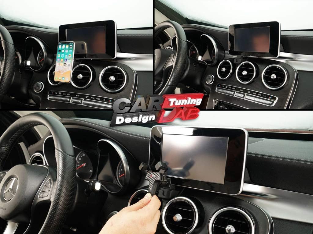 Smart Phone Holder Bracket Mount For GLC class C class Carbon look ...