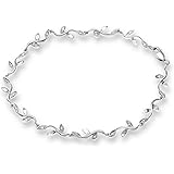 Naava Women's 0.25 ct Diamond 9 ct White Gold Trioligy Bracelet: Amazon ...