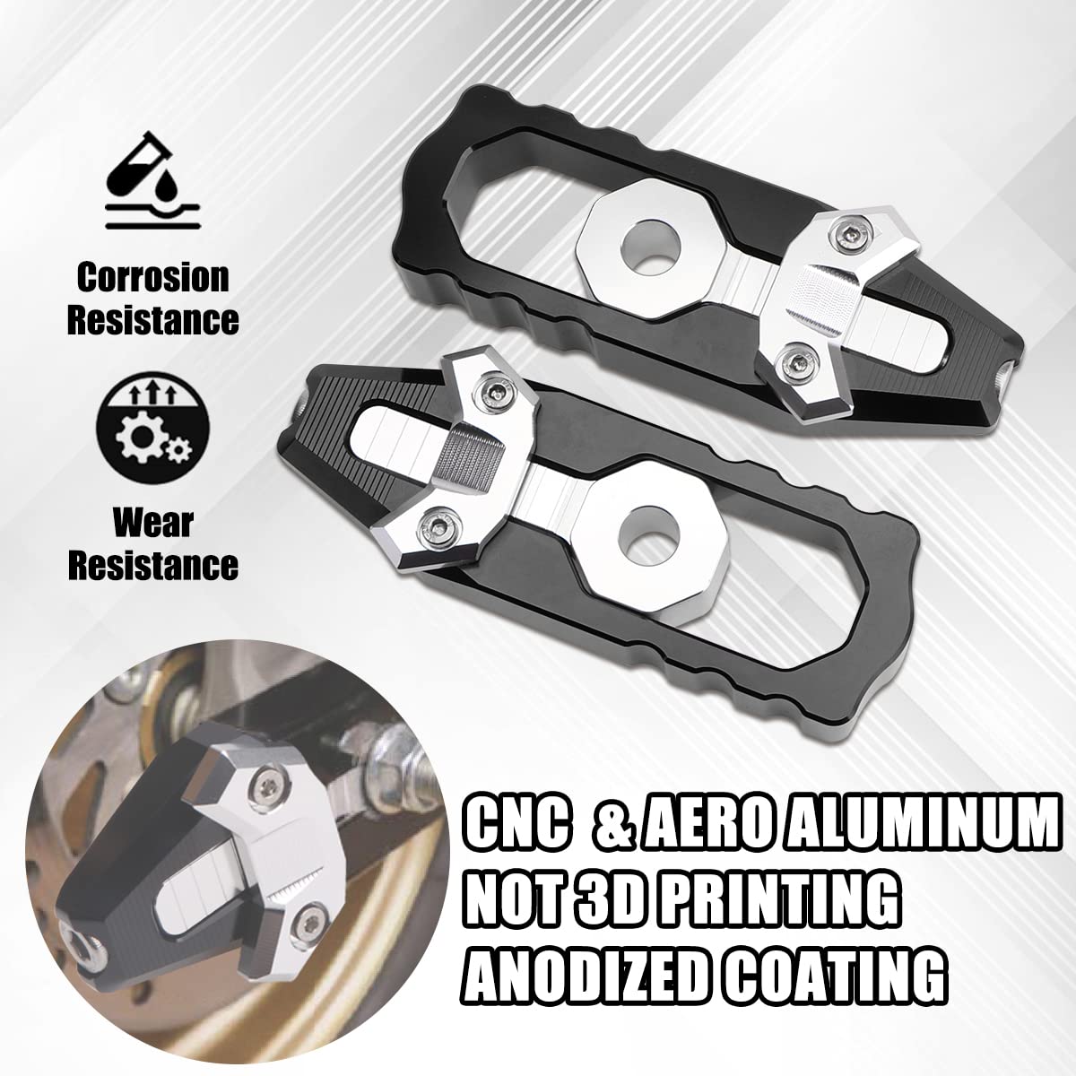 Mua Chain Axle Adjuster Kit, CNC Billet Aluminum Chain Adjuster ...