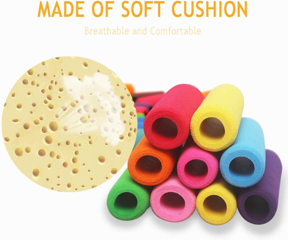 Soft Cushion Pencil Grips 40 Pcs Writing Drawing Aid Pen Holder for ...
