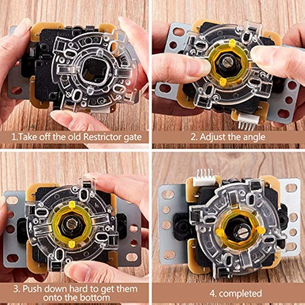 Octagonal gates stuck on stock Rampage sticks! : r/HomeArcade