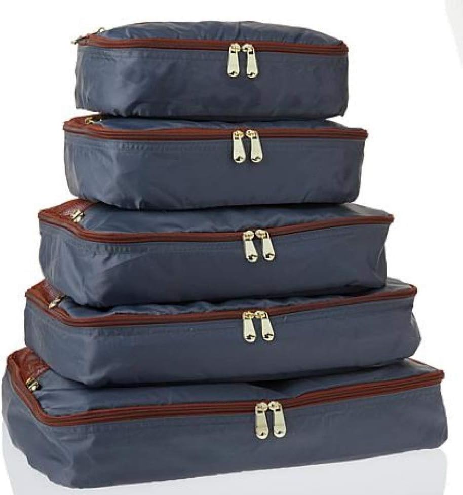 Amazon.com: Samantha Brown Packing Cubes 5-piece Set - Gray: Everything ...